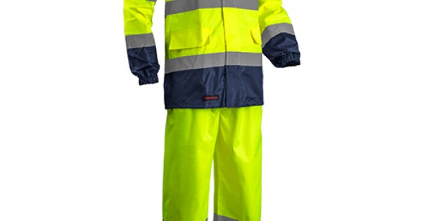 Αδιάβροχο Σετ Αναπνέον 7HWRY Coverguard ΚΙΤΡΙΝΟ/ΜΠΛΕ